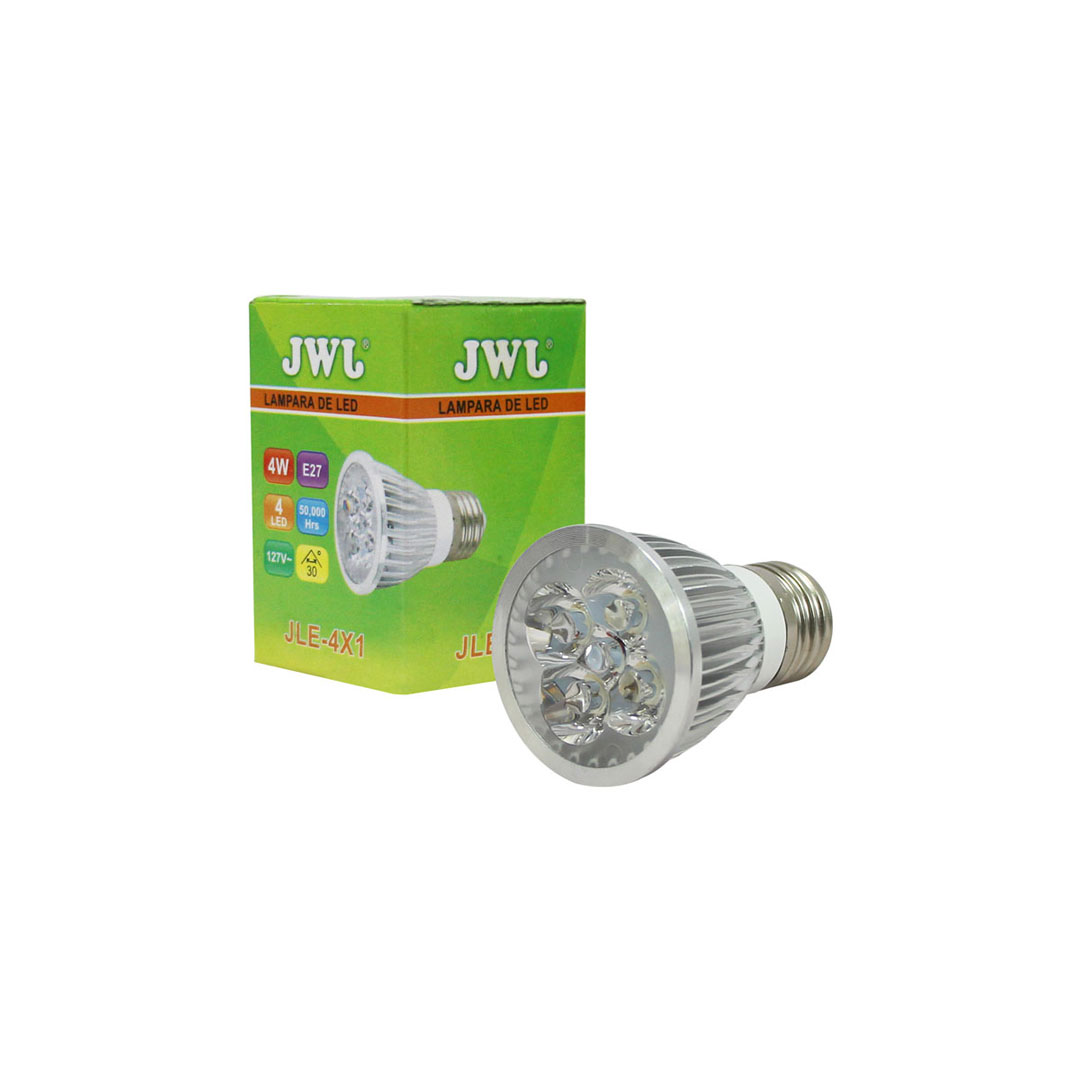 Foco LED Dicroico 4W E27 - Iluminacion LED JWJ Comercial México