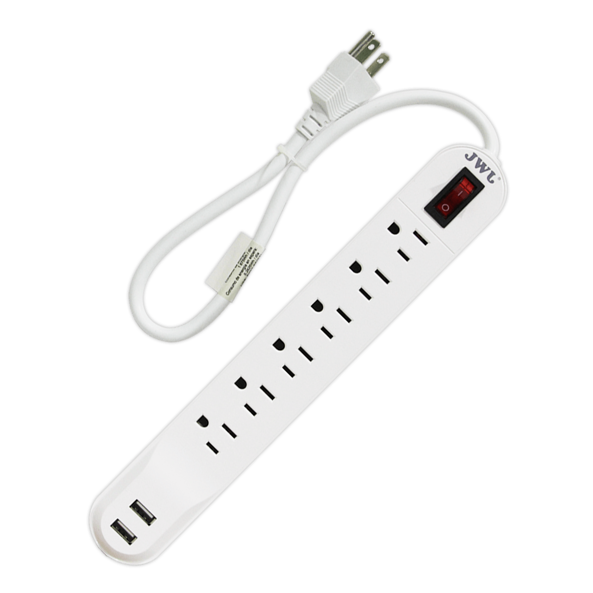 Multicontacto 6 entradas/ 2 USB-JMC-03 - Iluminacion LED JWJ Comercial ...