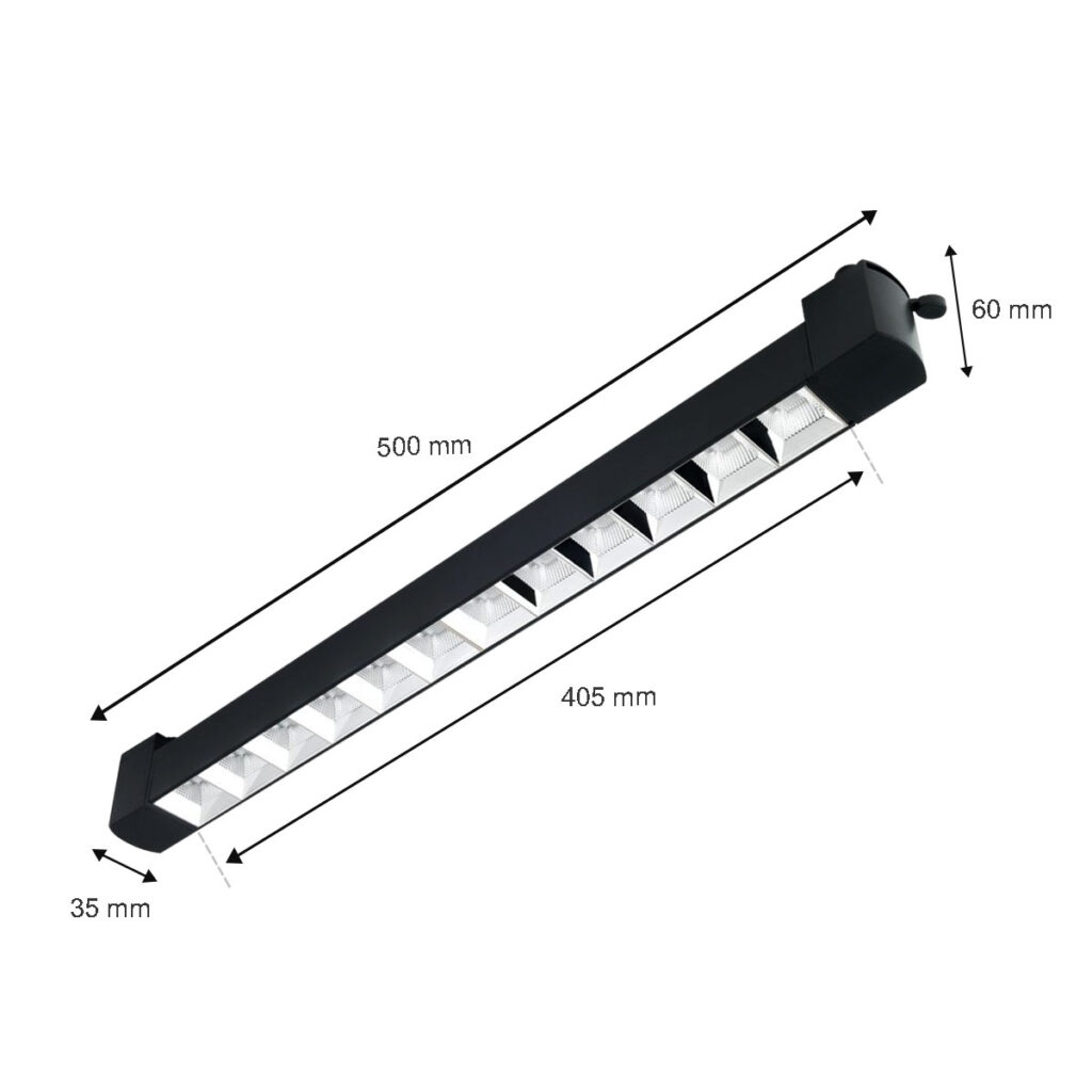 Luminario LED para Riel - Iluminacion LED JWJ Comercial México