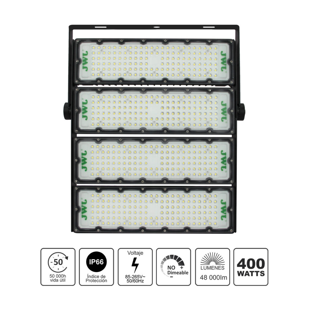Reflector LED 400W (Para estadios) - Iluminacion LED JWJ Comercial México