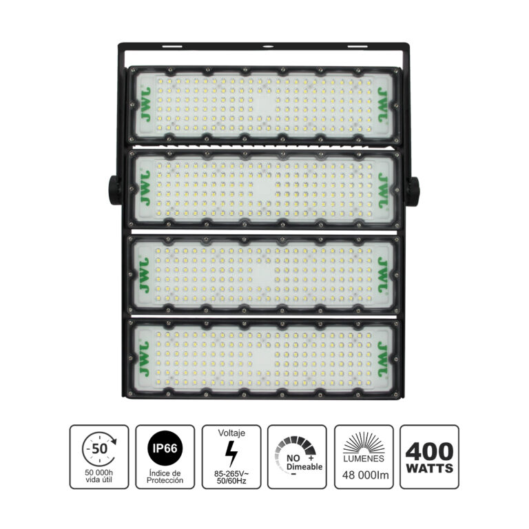 Reflector LED 400W (Para estadios) - Iluminacion LED JWJ Comercial México