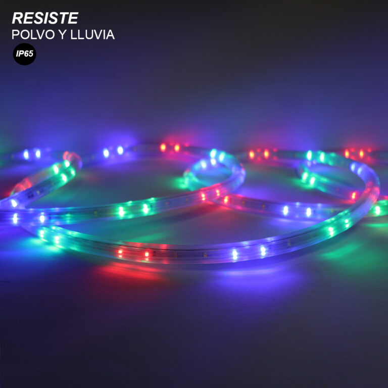 Manguera LED redonda Multicolor 50M - Iluminacion LED JWJ Comercial México