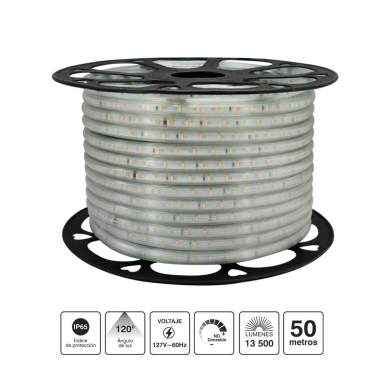 Manguera LED redonda 50M - Iluminacion LED JWJ Comercial México